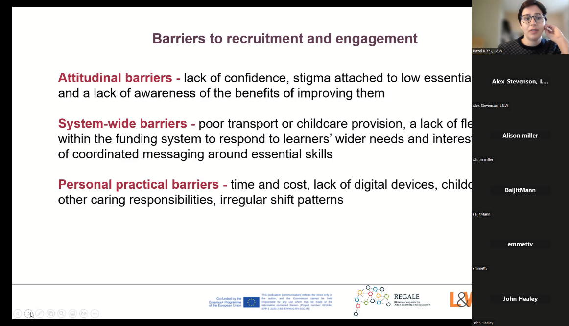 PILOTING: Learning and Work hosts first adult numeracy network webinar
